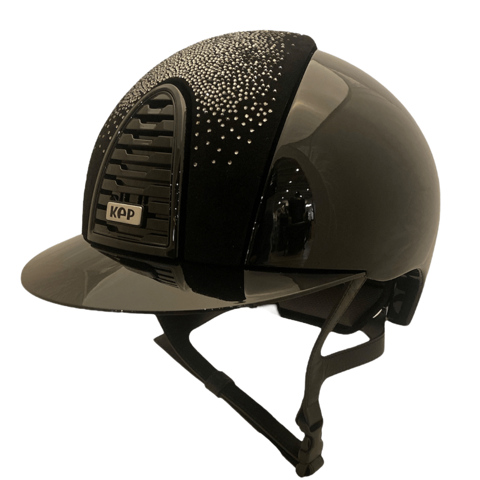 Custom KEP Cromo 2.0 Helmet - Polo Brim Polish Black with Suede Nuance ...