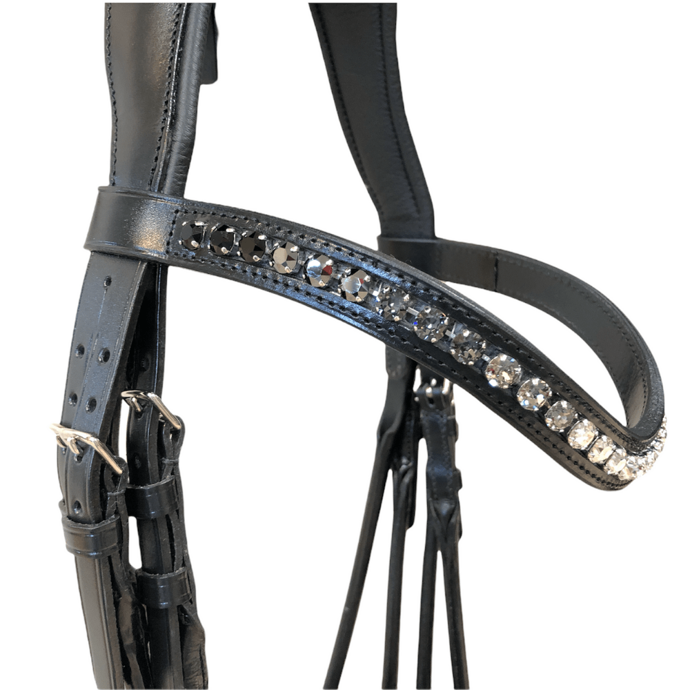 Otto Schumacher Bellevue Rolled Double Bridle Patent Black – Olson's ...